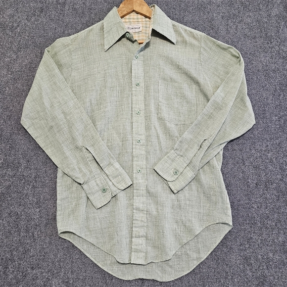 wickfield | Shirts | Vintage 6s Wickfield Western Sage Green Button Up ...